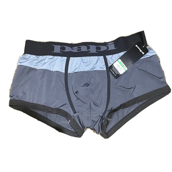 Papi | Underwear & Socks | Papi Brazilian Trunks Mens Low Rise Underwear Waves Blackgrey Block ...